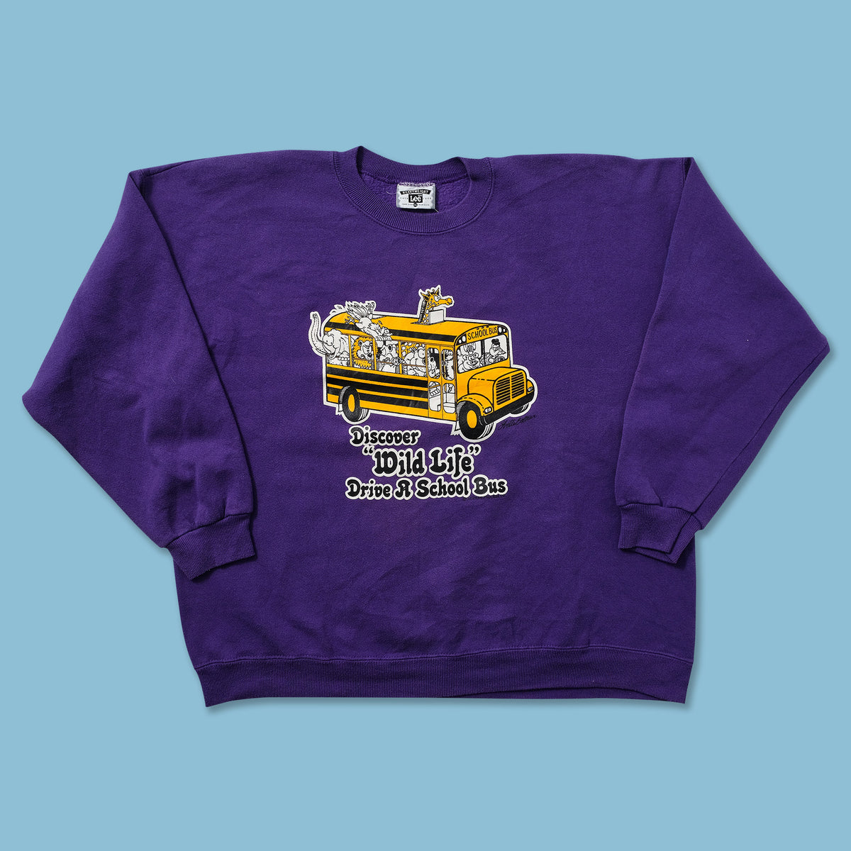 Vintage School Bus Sweater Xxl Double Double Vintage