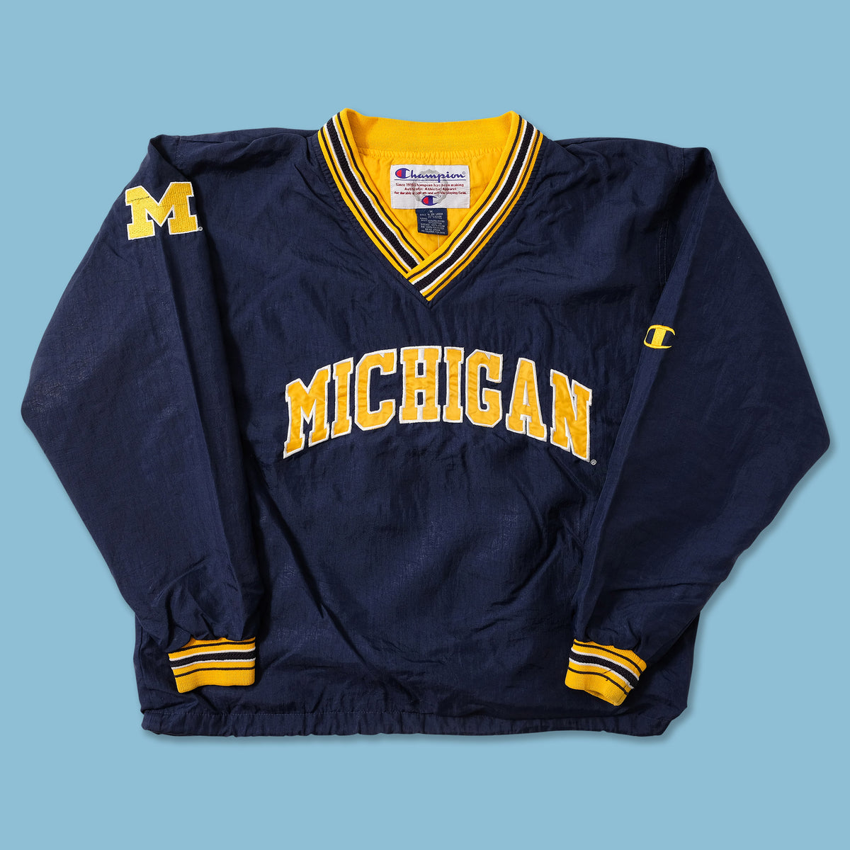 Vintage Champion Michigan Wolverines Windbreaker | Double Double Vintage