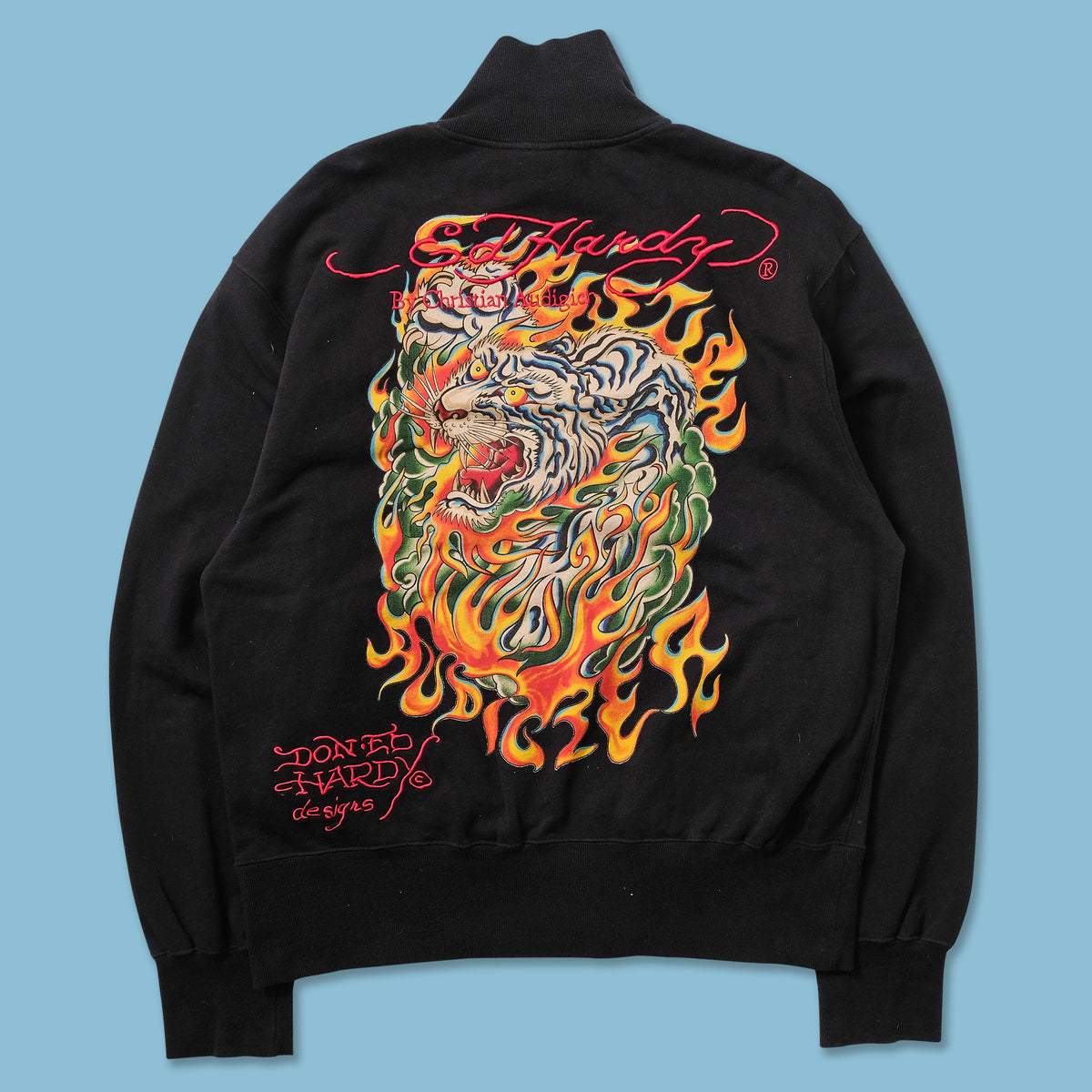 Y2K Ed Hardy Sweat Jacket XLarge | Double Double Vintage