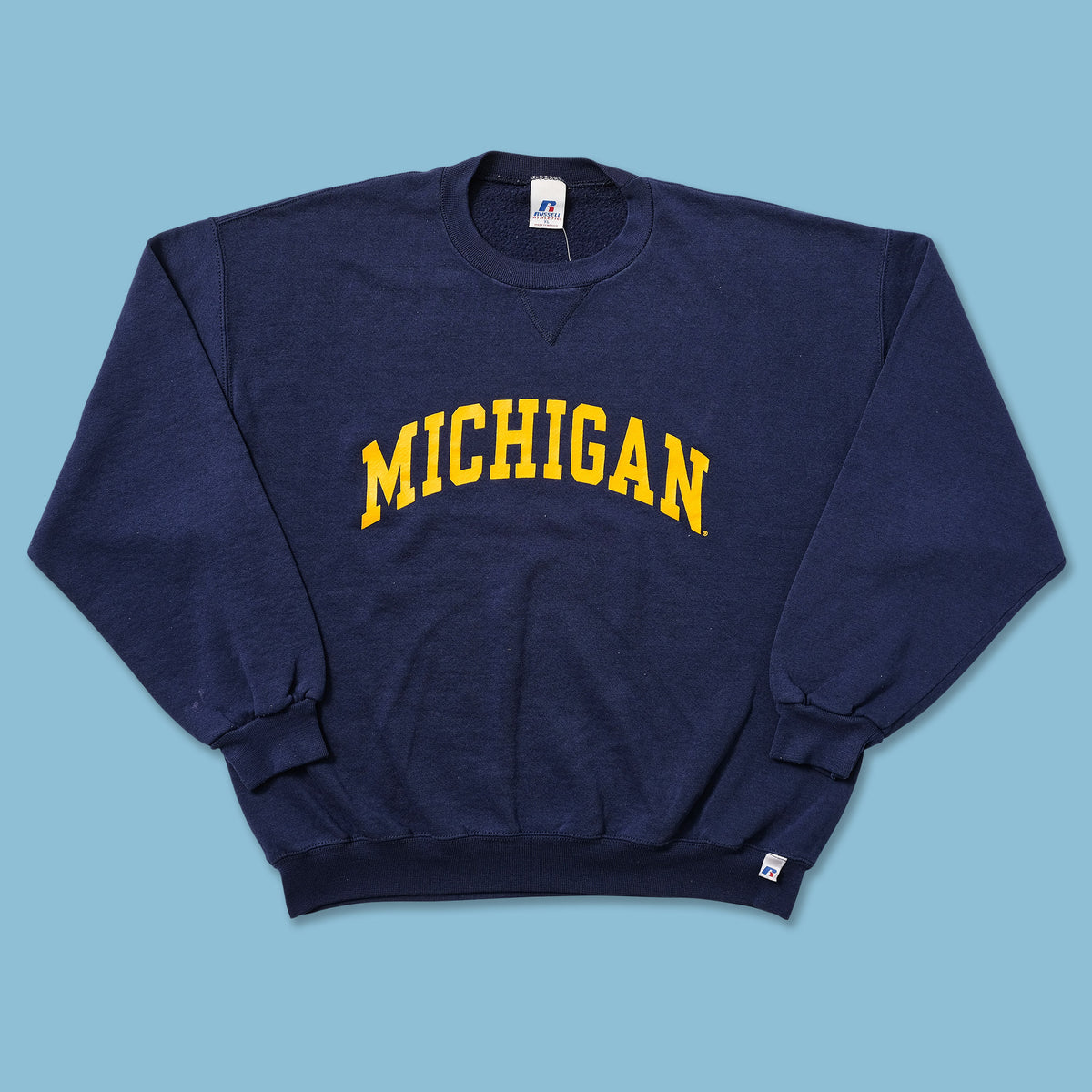 Vintage Russell Athletic Michigan Sweater Large | Double Double Vintage