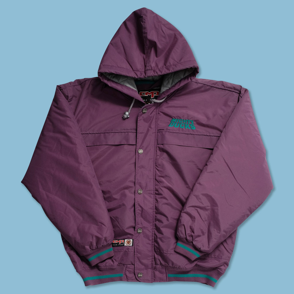 Vintage Anaheim Mighty Ducks Padded Jacket Medium | Double Double Vintage