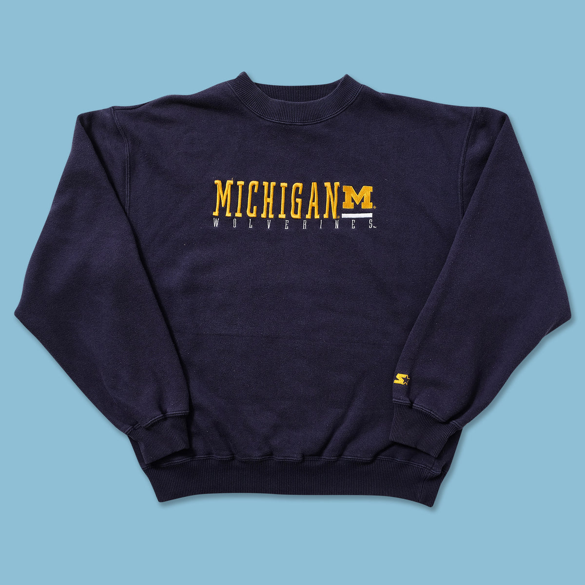 Vintage Starter Michigan Wolverines Sweater Small | Double Double Vintage