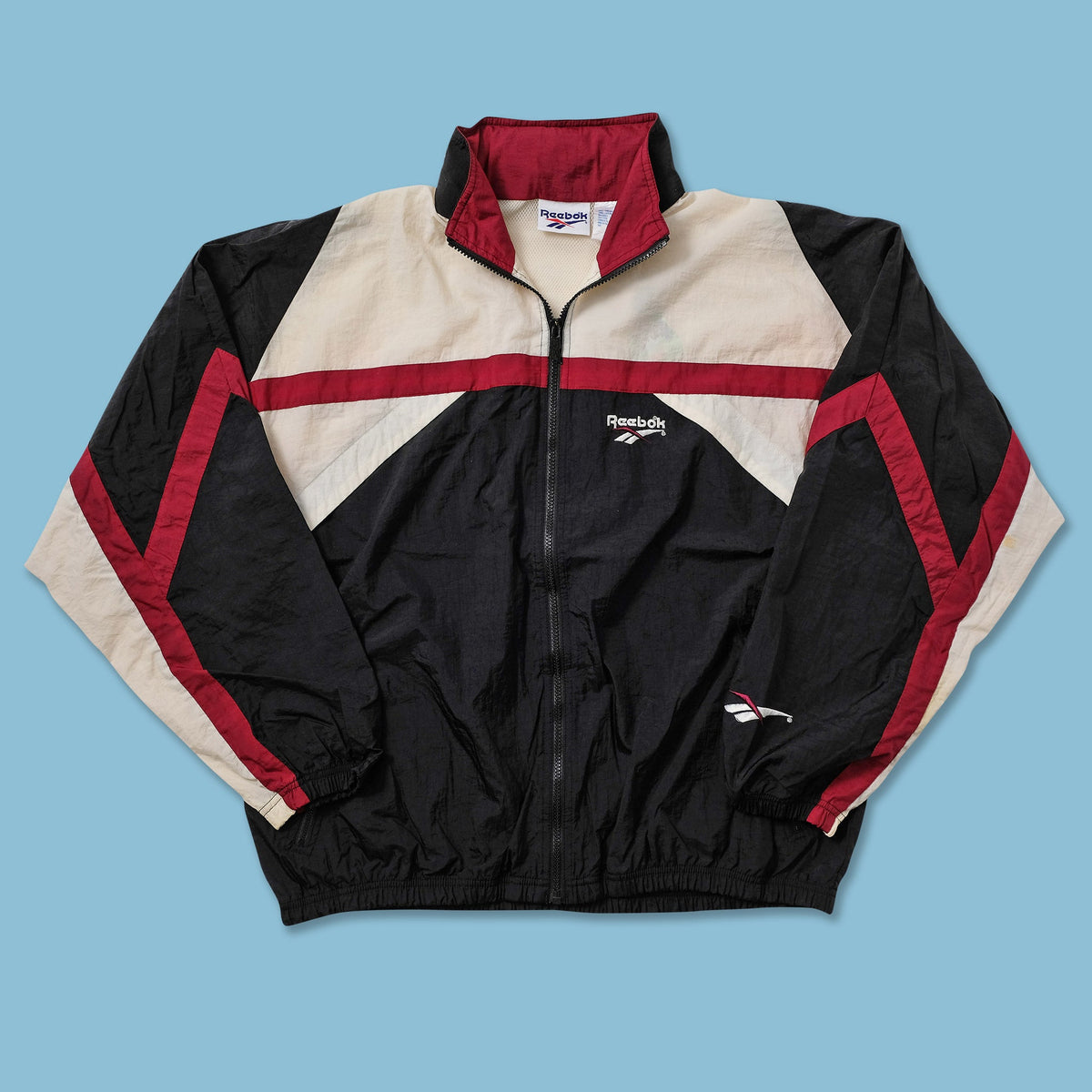 Vintage Reebok Track Jacket Large | Double Double Vintage