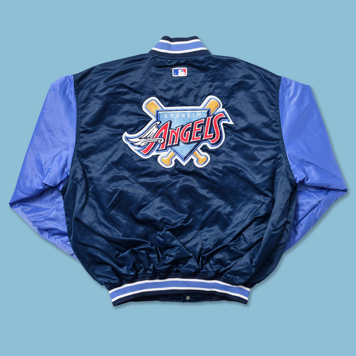Vintage Starter Anaheim Angels Satin Bomber Jacket XXL | Double Double ...