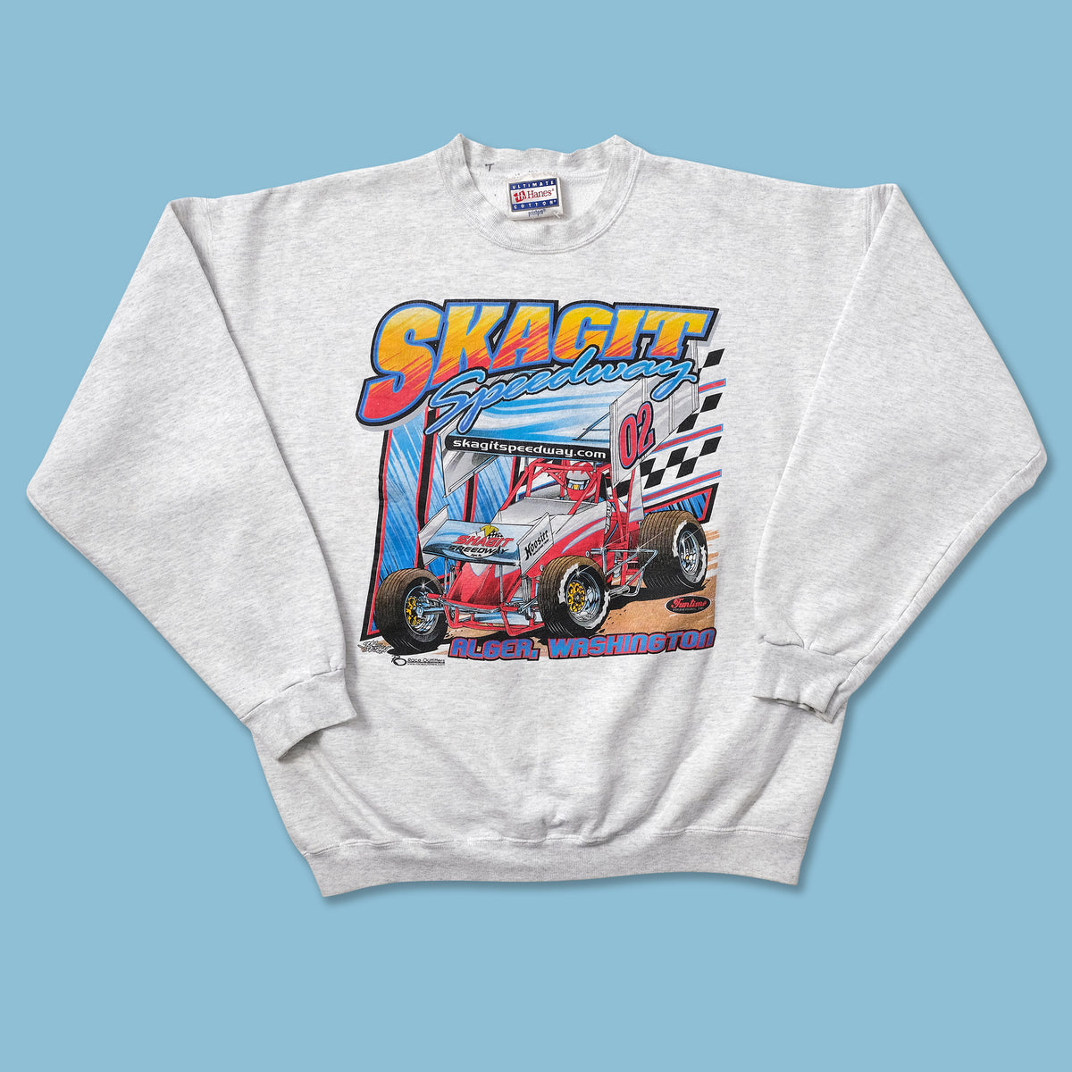 Vintage Drag Racing Sweater Large | Double Double Vintage