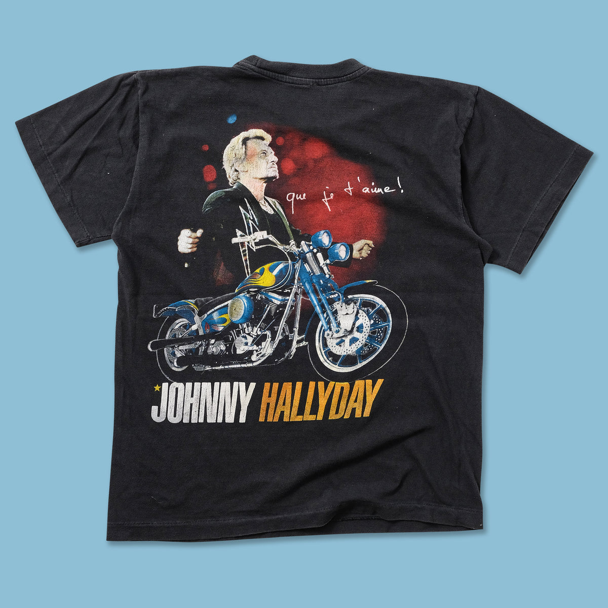 Vintage Johnny Hallyday T-Shirt Small | Double Double Vintage