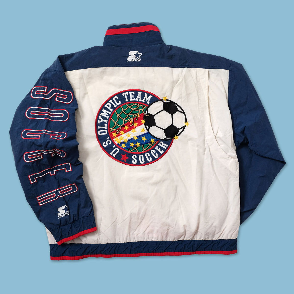 Vintage Starter Olympics USA Soccer Track Jacket Large | Double Double ...