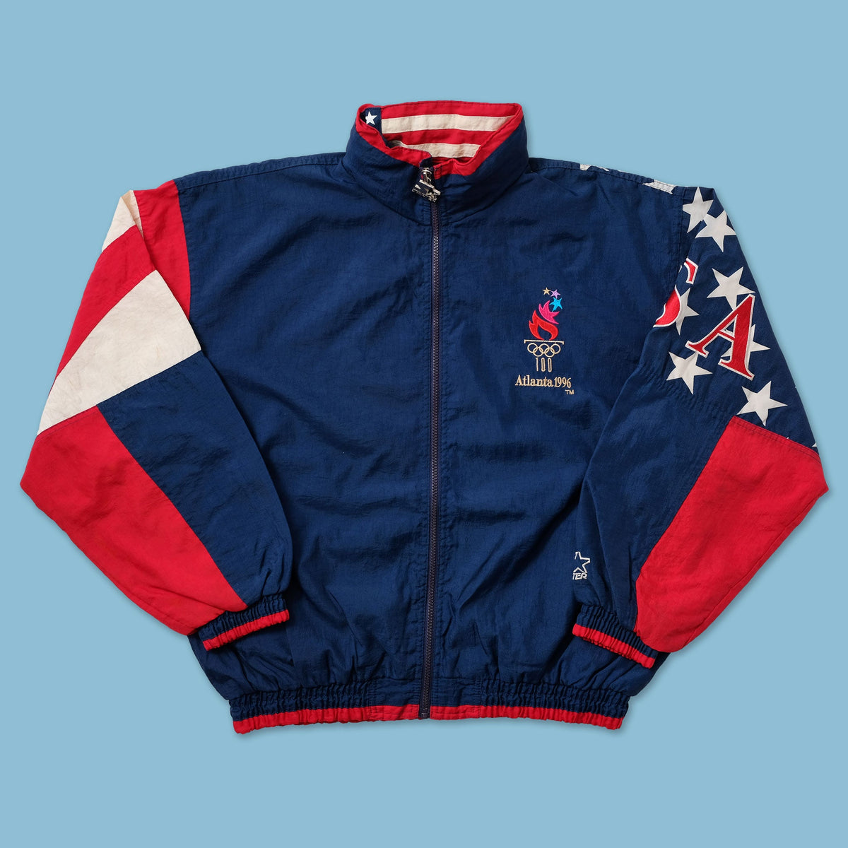 1996 Starter Olympics USA Light Jacket Large | Double Double Vintage