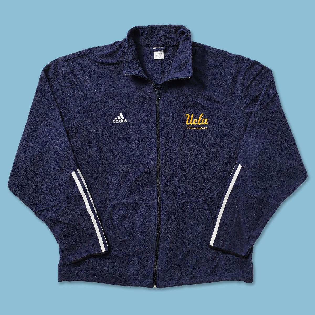 Vintage adidas UCLA Fleece Jacket Large | Double Double Vintage