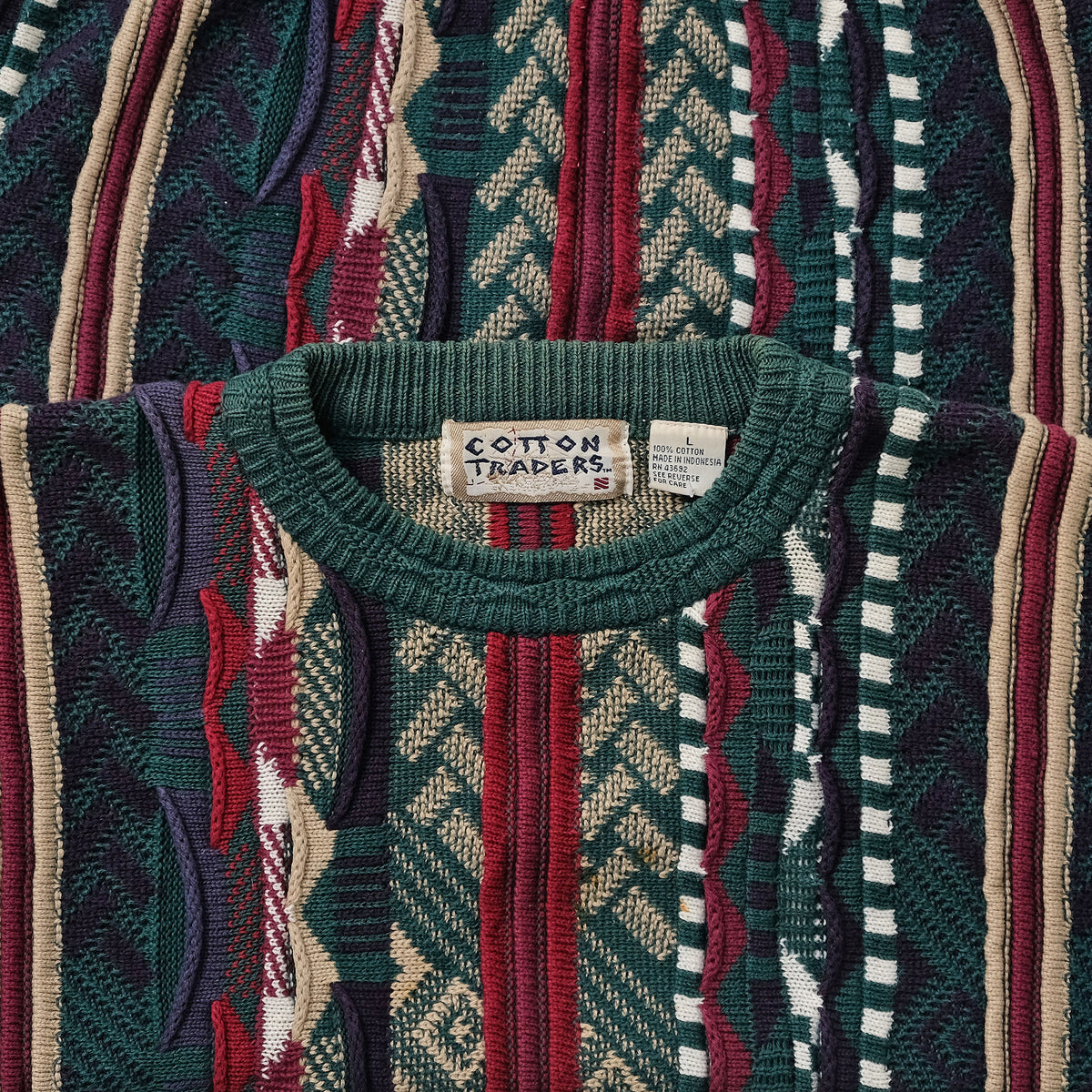 Vintage Cotton Traders Knit Sweater Large | Double Double Vintage