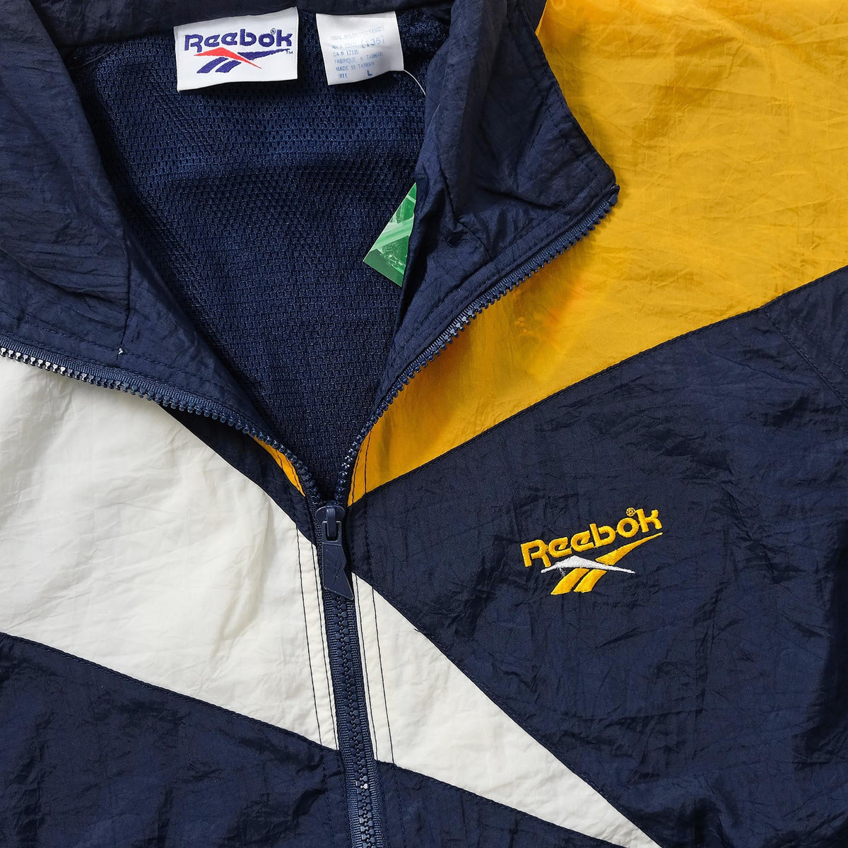 Vintage Reebok Track Jacket Large | Double Double Vintage