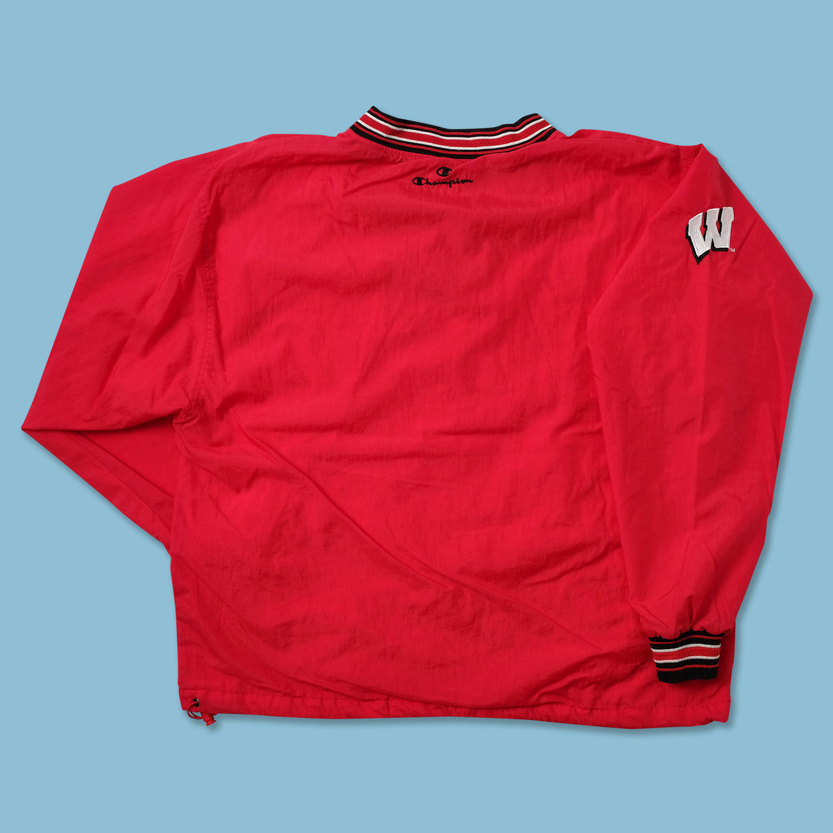 Vintage Champion Wisconsin Windbreaker Large | Double Double Vintage