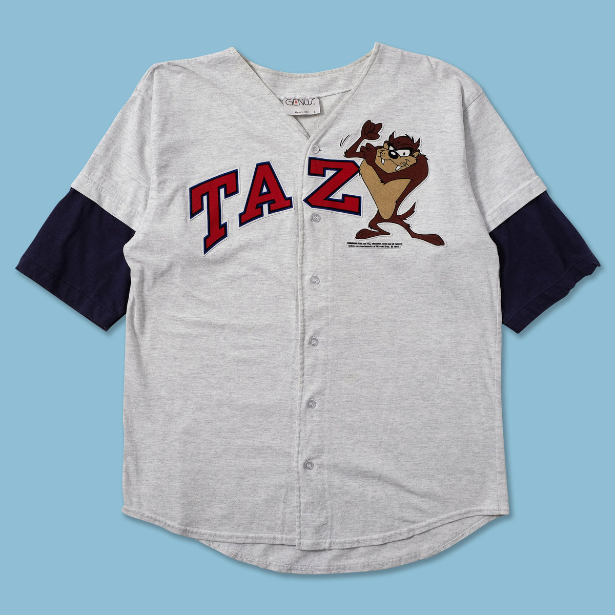 1992 Tasmanian Devil Baseball Jersey Medium | Double Double Vintage