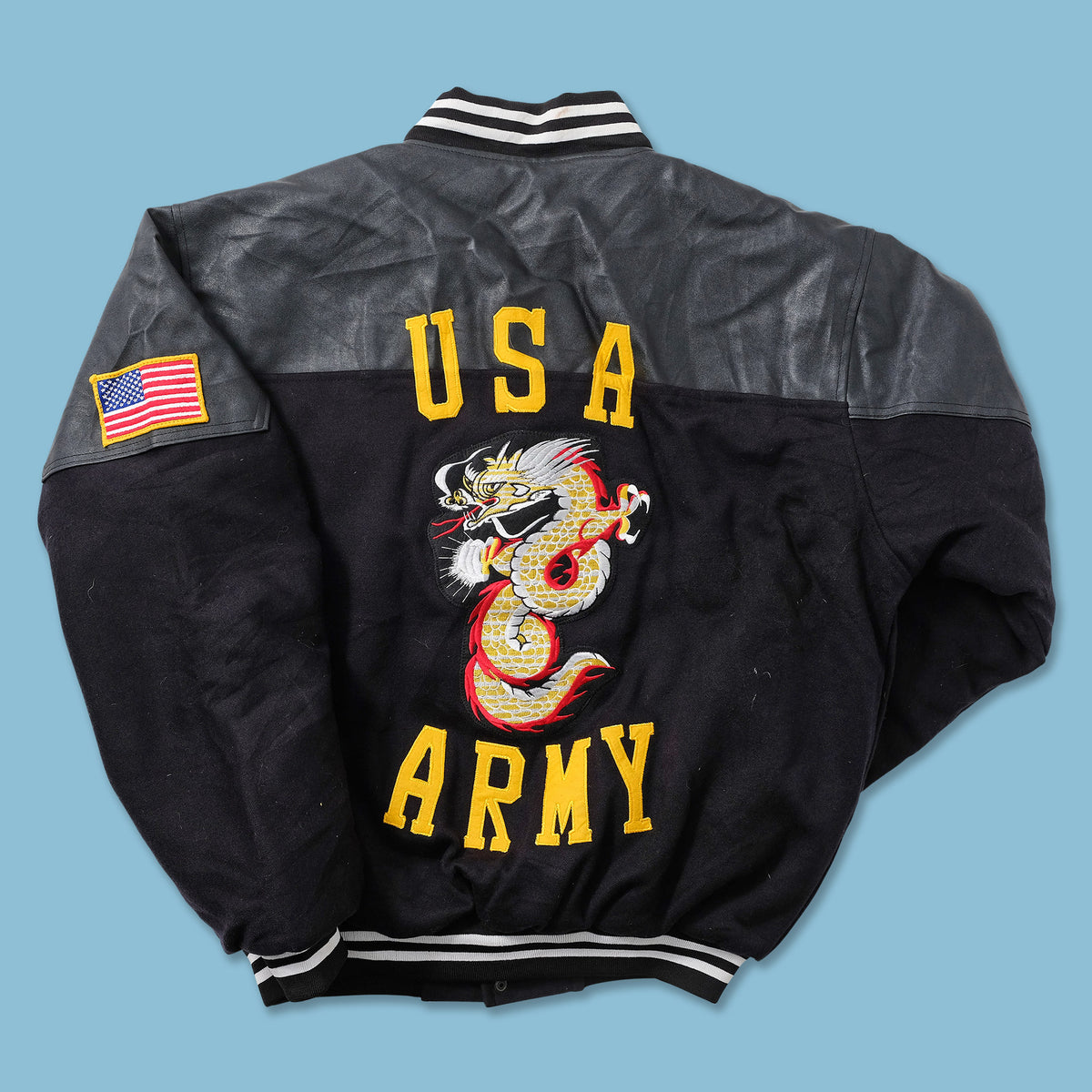Vintage US Army Varsity Jacket Large | Double Double Vintage