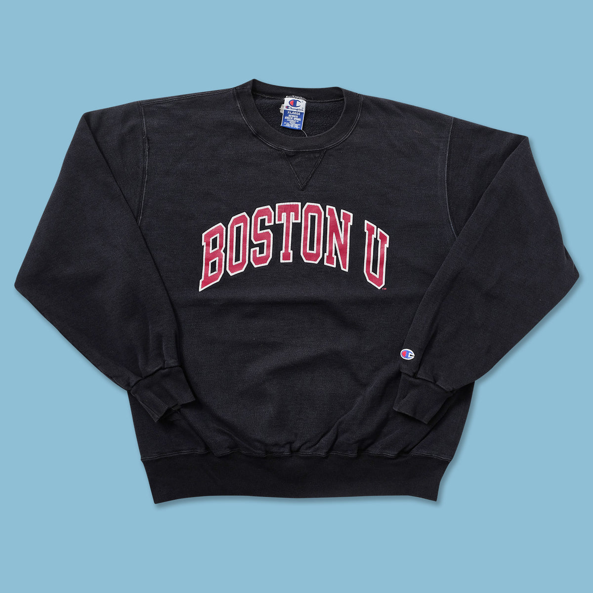 Vintage Champion Boston University Sweater Large | Double Double Vintage