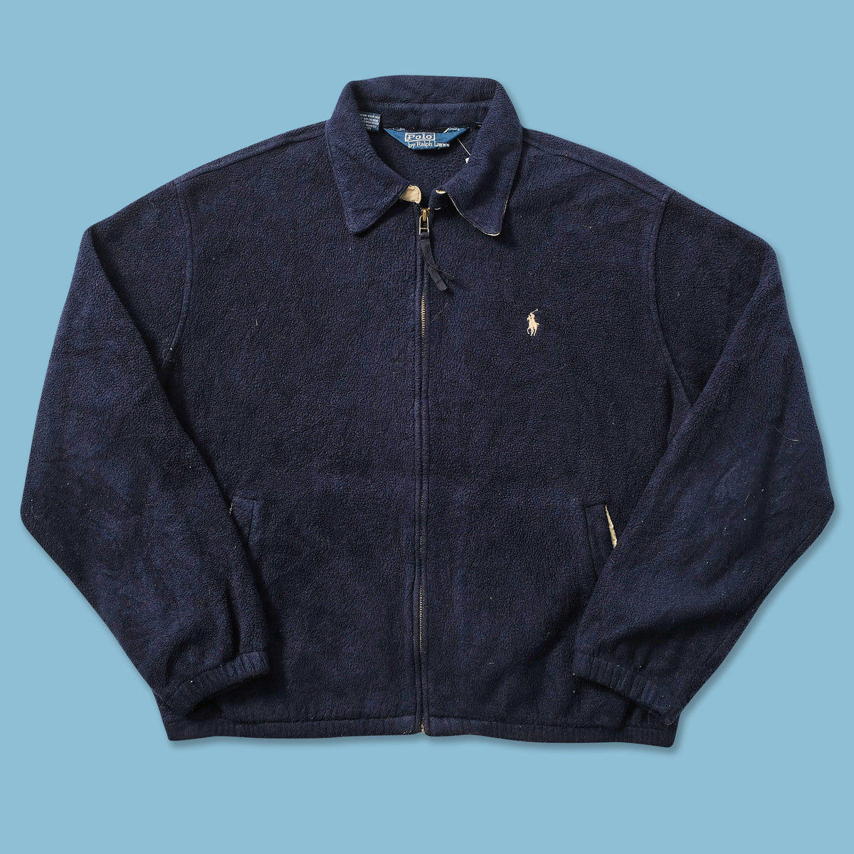 Vintage Polo Ralph Lauren Fleece Jacket Large | Double Double Vintage