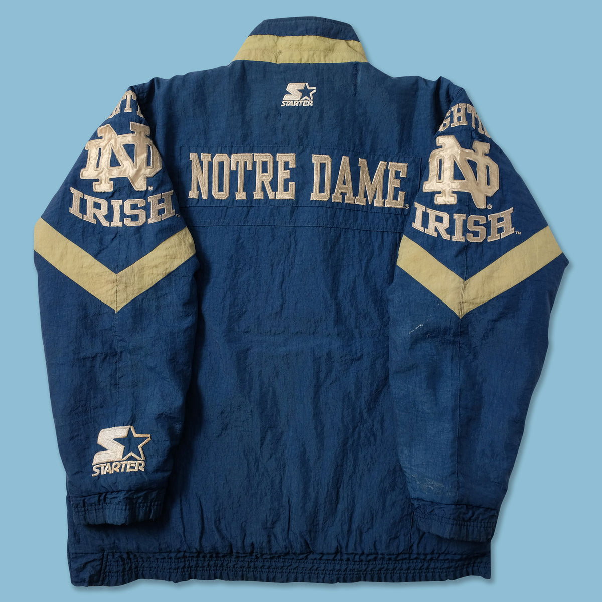 Vintage Starter Notre Dame Jacket Large | Double Double Vintage