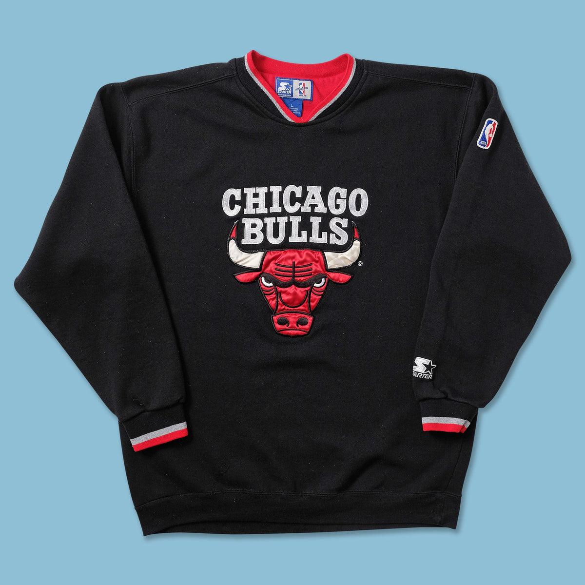 Vintage Starter Chicago Bulls Sweater Large | Double Double Vintage