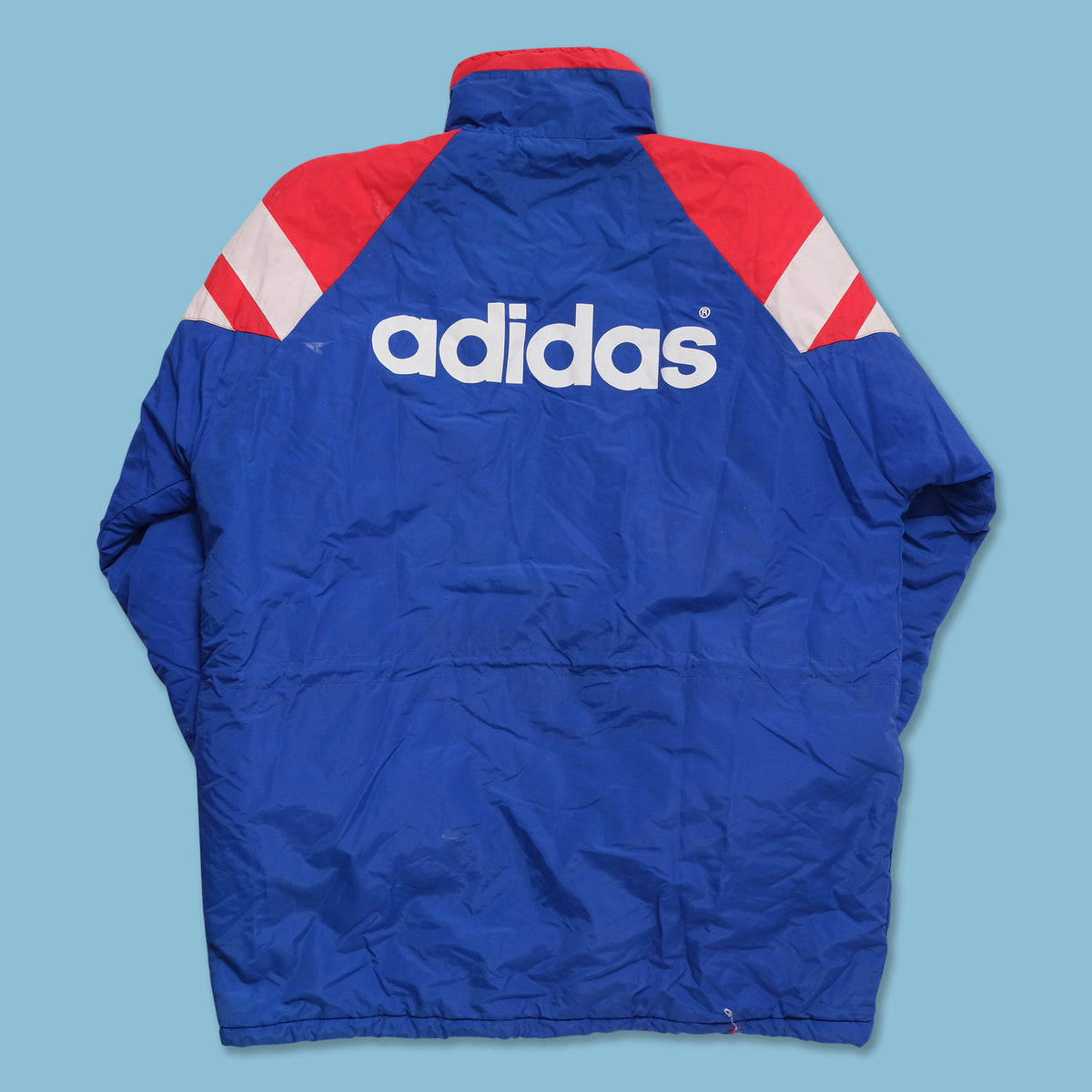 Vintage adidas Glasgow Rangers Padded Jacket XXLarge | Double Double ...