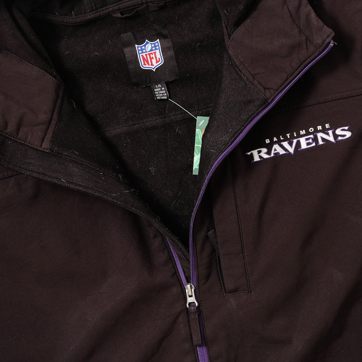 Baltimore Ravens Soft Shell Jacket Large | Double Double Vintage