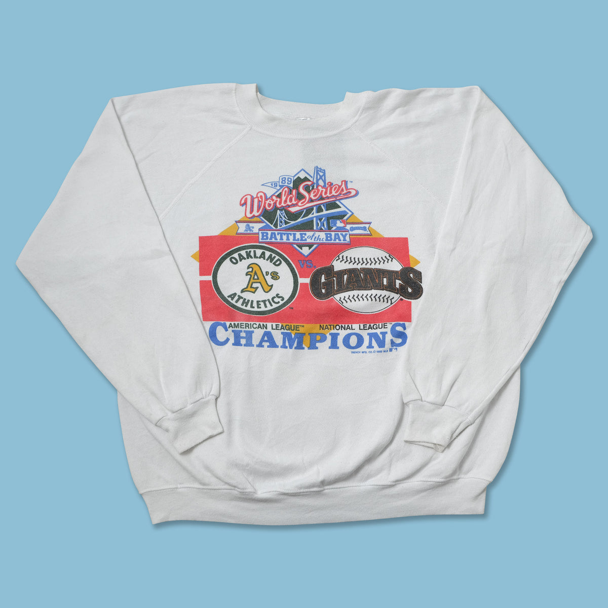 Vintage 1989 MLB World Series Sweater Large | Double Double Vintage