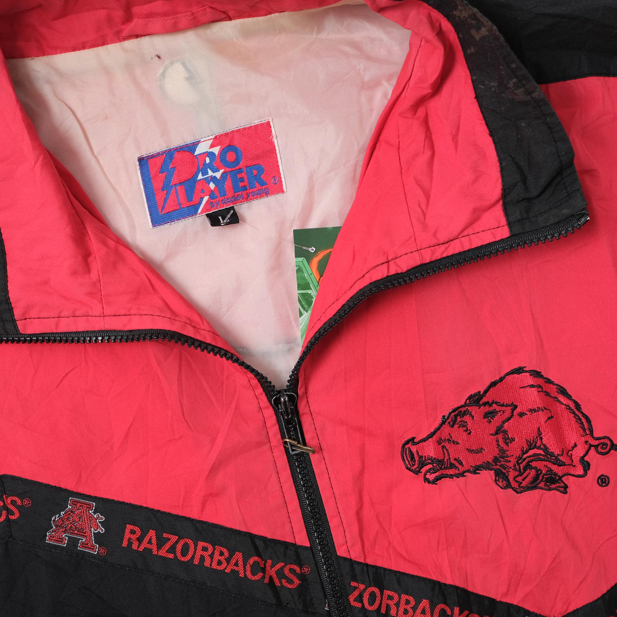 Vintage Arkansas Razorbacks Track Jacket Large | Double Double Vintage