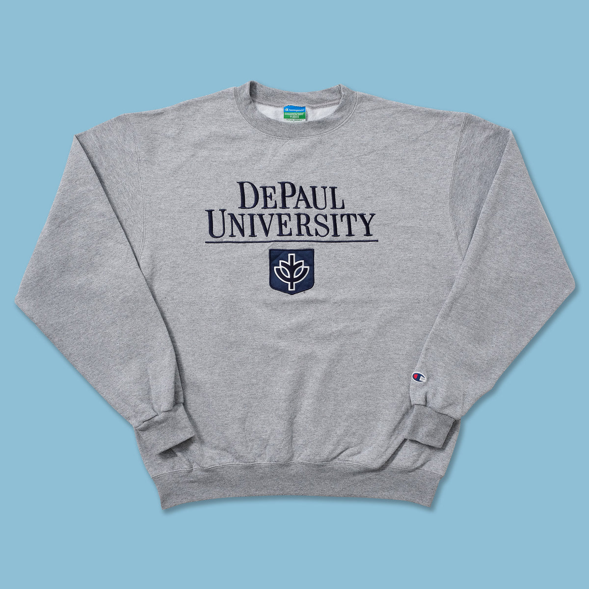 Champion DePaul University Sweater Large | Double Double Vintage