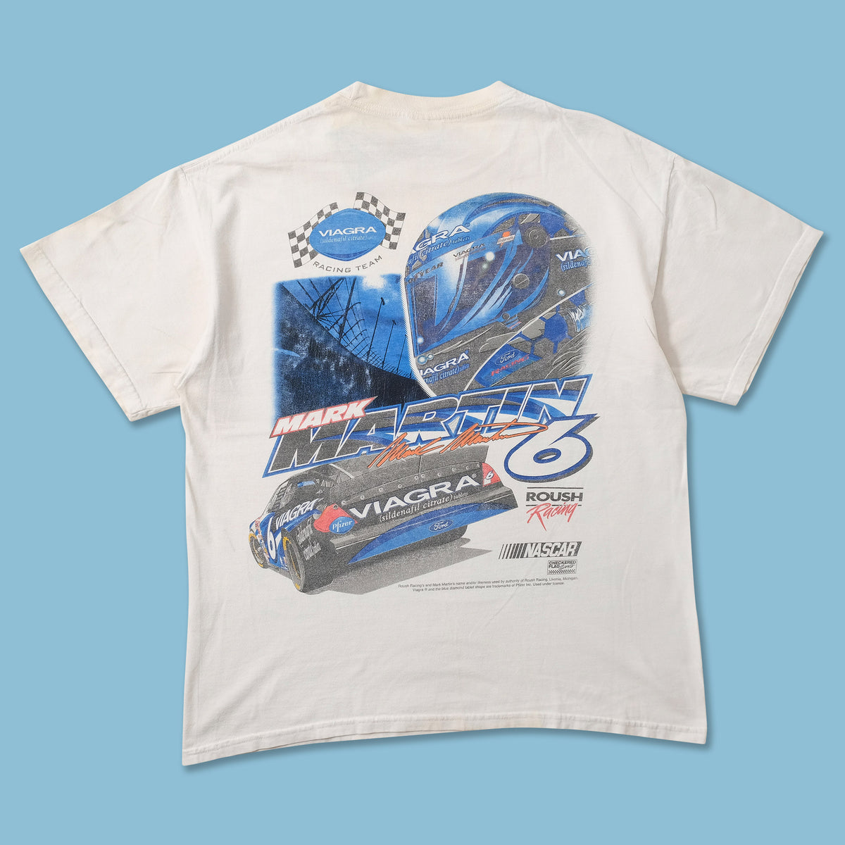 Vintage Mark Martin Racing T-Shirt Large | Double Double Vintage