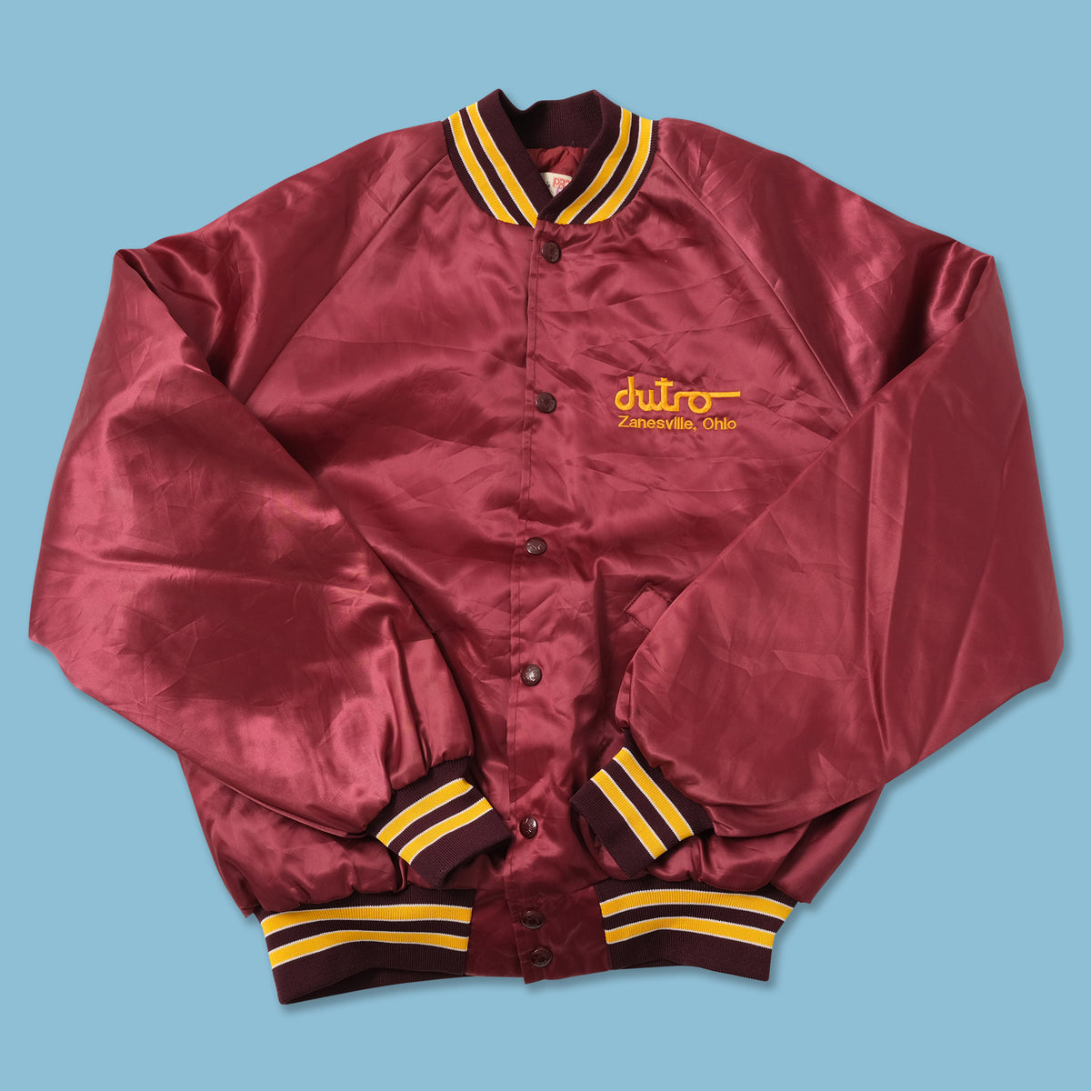 Vintage Satin College Jacket Medium | Double Double Vintage