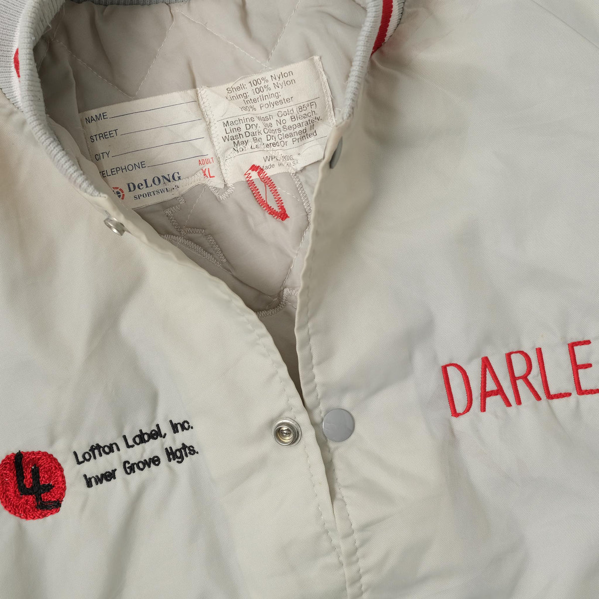 Vintage Lofton Label College Jacket XLarge | Double Double Vintage