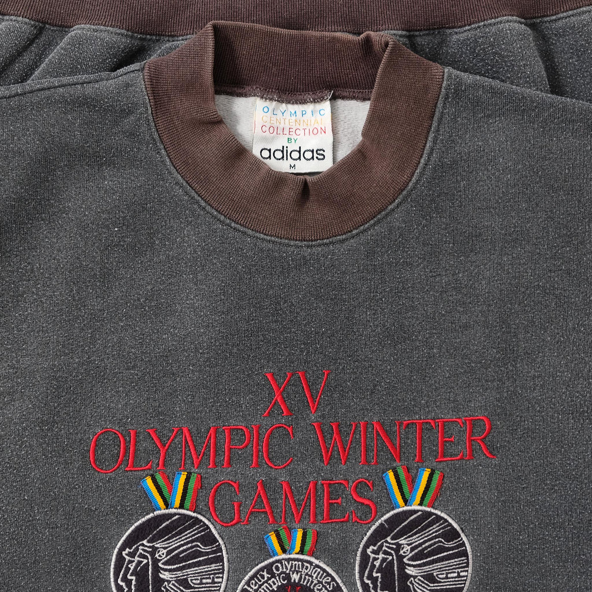 Vintage adidas Calgary Olympics '88 Sweater Large | Double Double Vintage