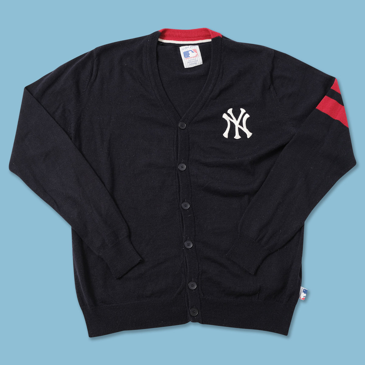New York Yankees Knit Cardigan Large | Double Double Vintage