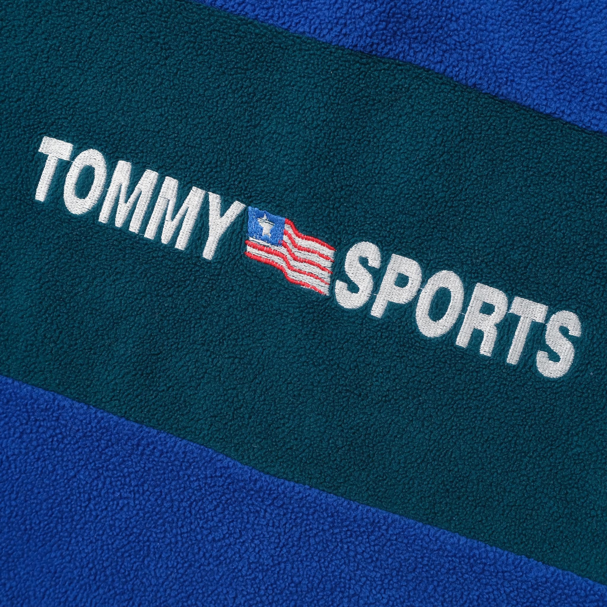 Vintage Tommy Sports Fleece Large Double Double Vintage