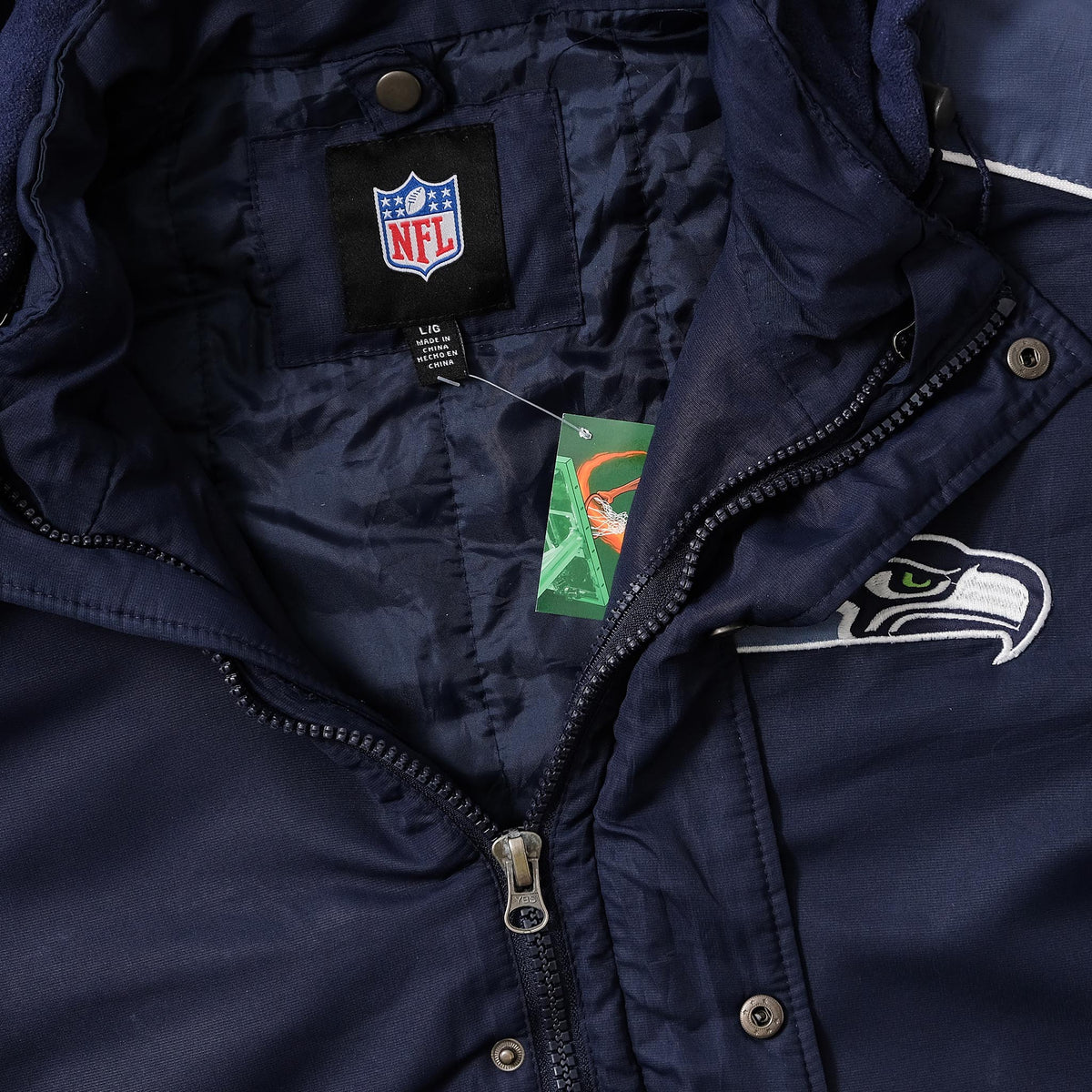 Vintage Seattle Seahawks Padded Jacket Large | Double Double Vintage