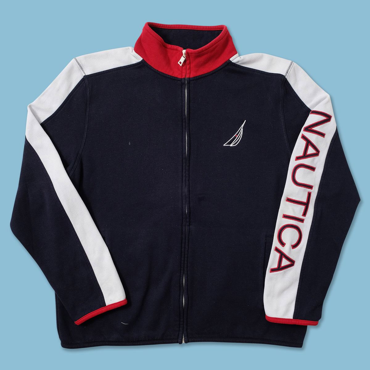 Vintage Nautica Sweat Jacket Large | Double Double Vintage