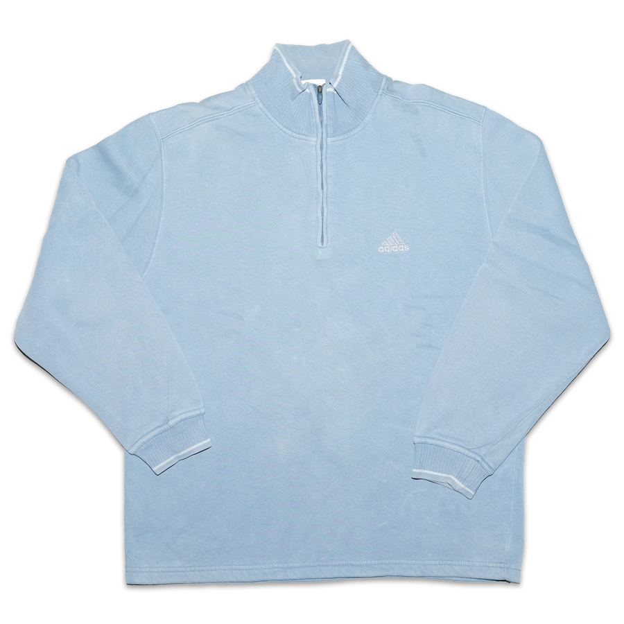Vintage adidas Q-Zip Sweater Large | Double Double Vintage