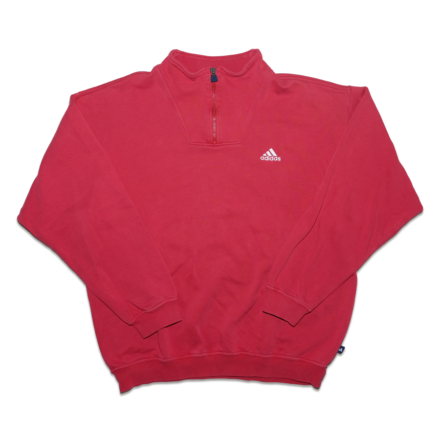 Vintage adidas Q-Zip Sweater Large | Double Double Vintage