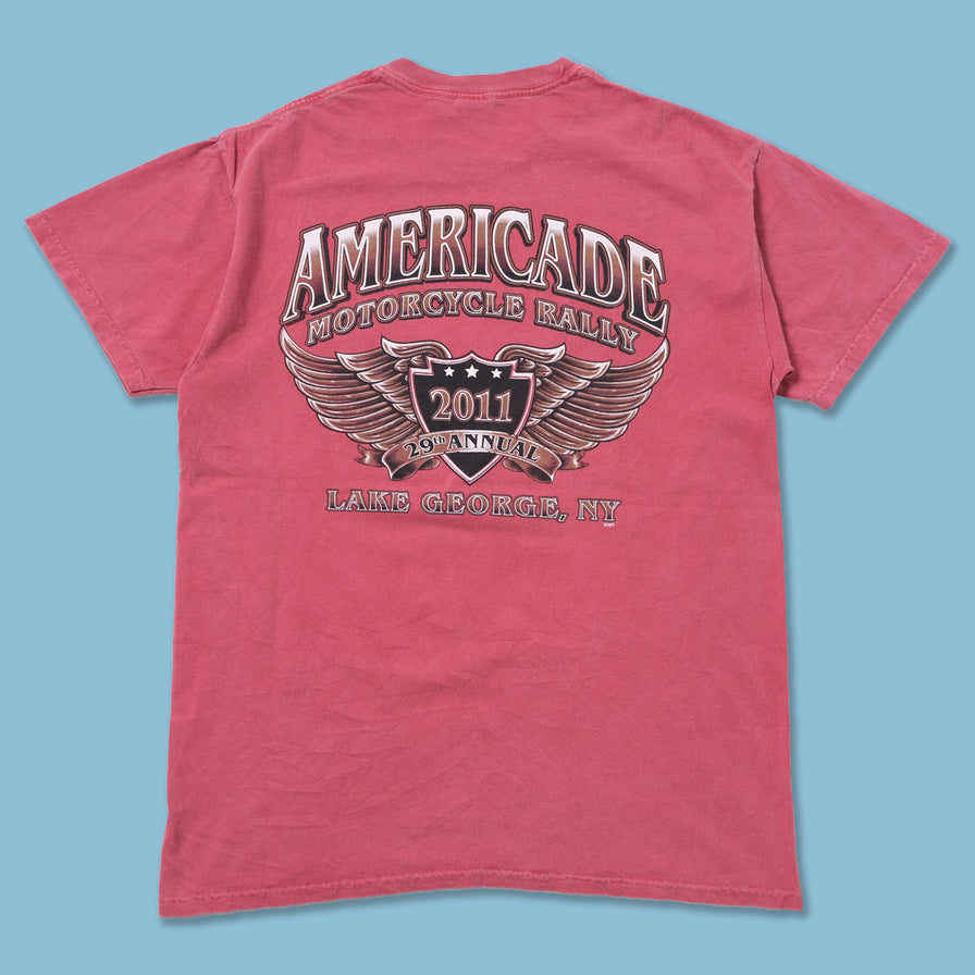 Americade Motor Cycle Rally T-Shirt Large | Double Double Vintage