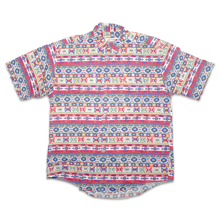 Vintage Aztec Pattern Shirt XLarge | Double Double Vintage