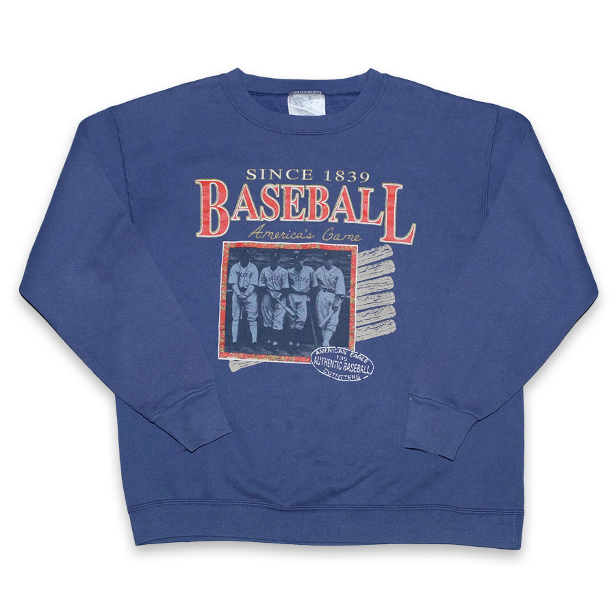 Vintage Baseball Sweater Large | Double Double Vintage