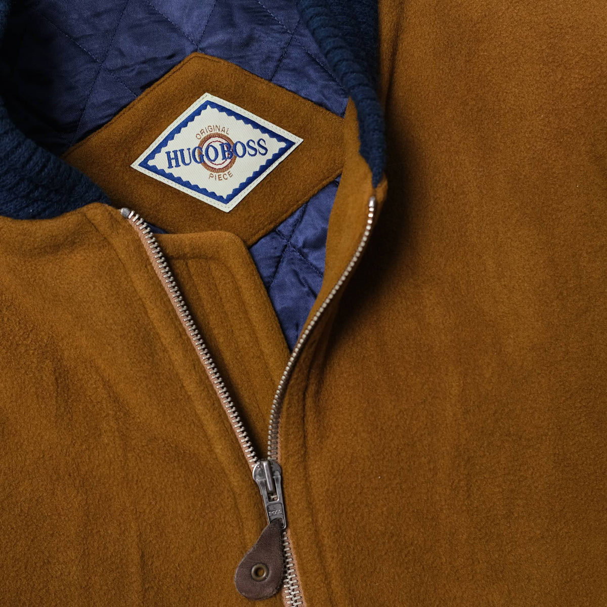 Vintage Hugo Boss Wool Bomber Jacket Large | Double Double Vintage