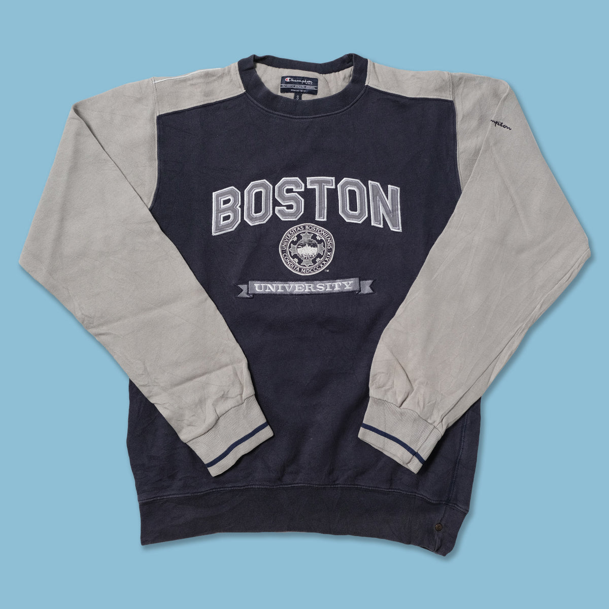 Vintage Champion Boston University Sweater Small | Double Double Vintage