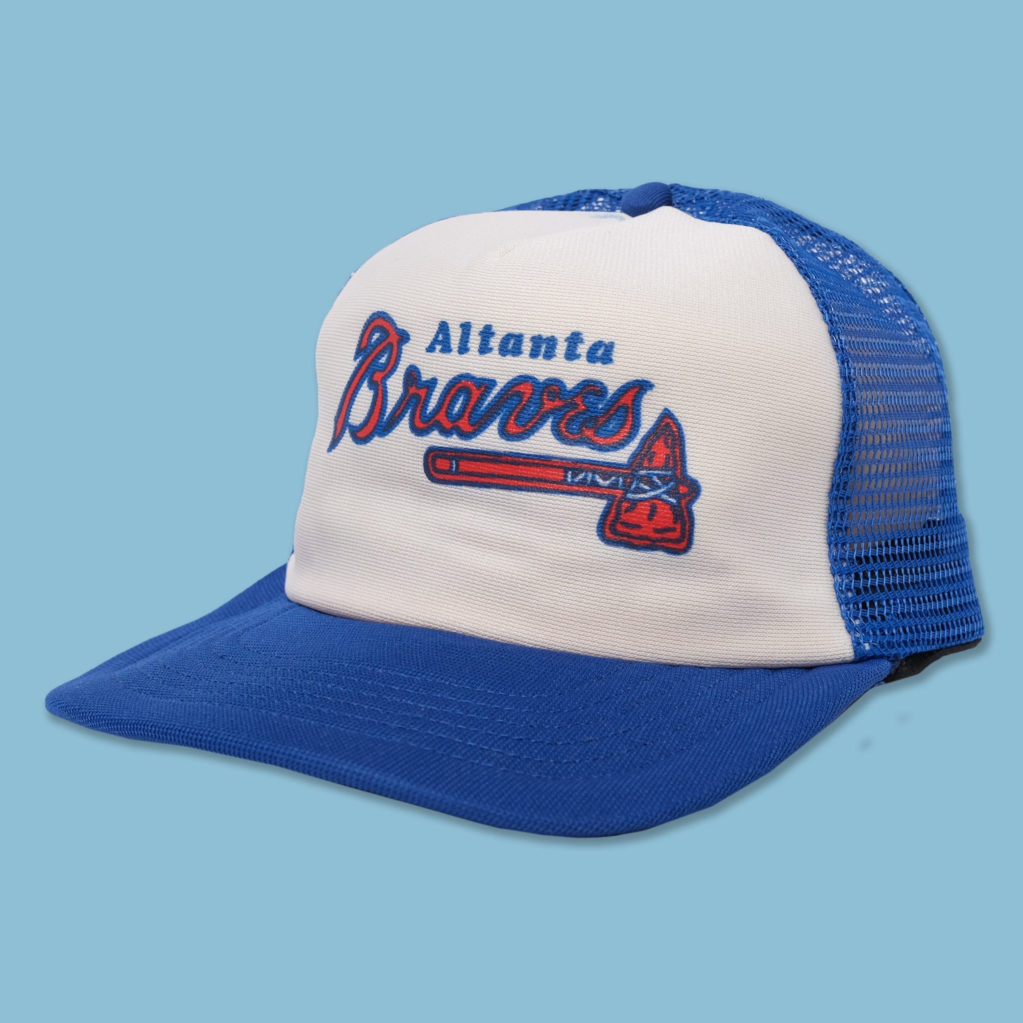 Vintage Deadstock Atlanta Braves Trucker Cap | Double Double Vintage