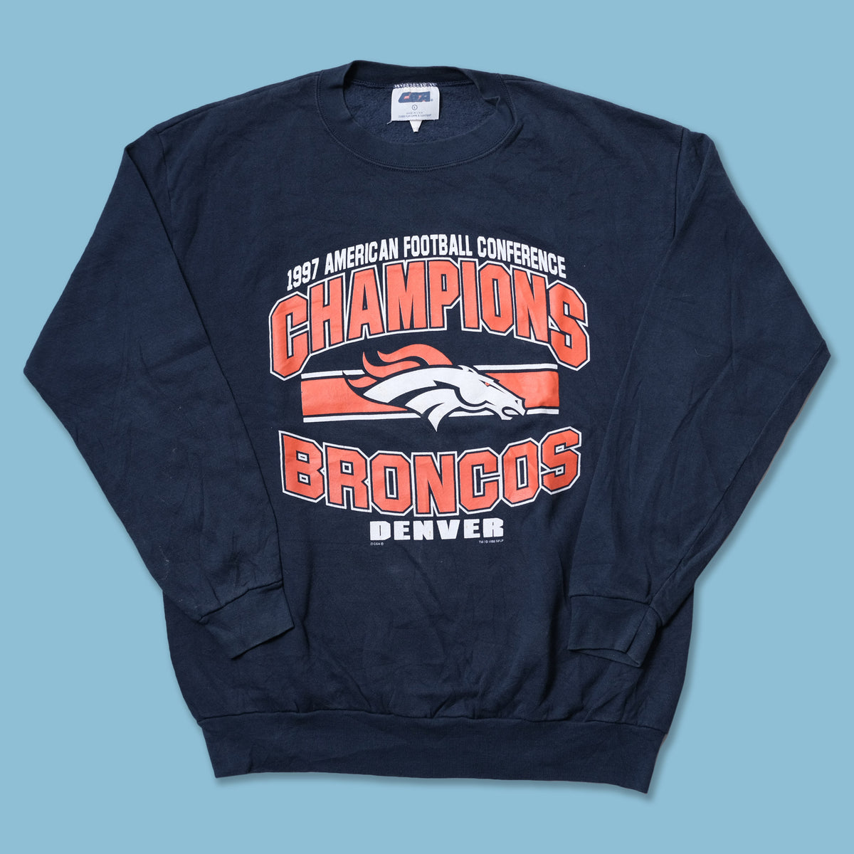 Vintage 1997 Denver Broncos Sweater Large | Double Double Vintage