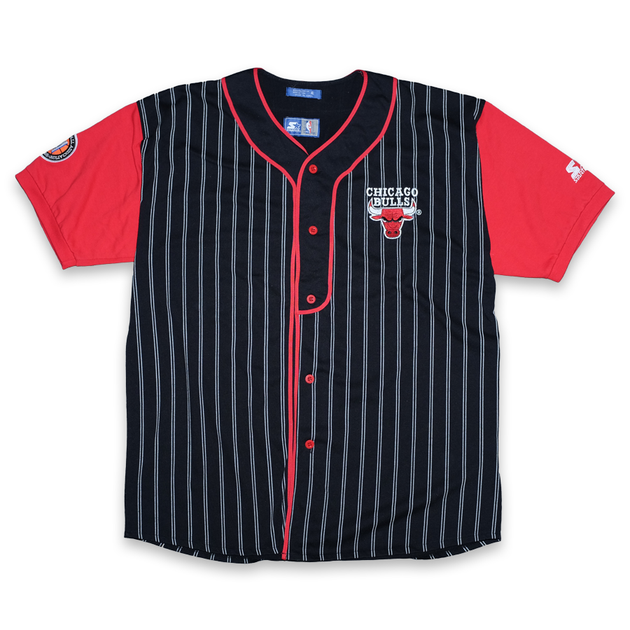 Vintage Starter Chicago Bulls Baseball Jersey XLarge / XXL | Double ...