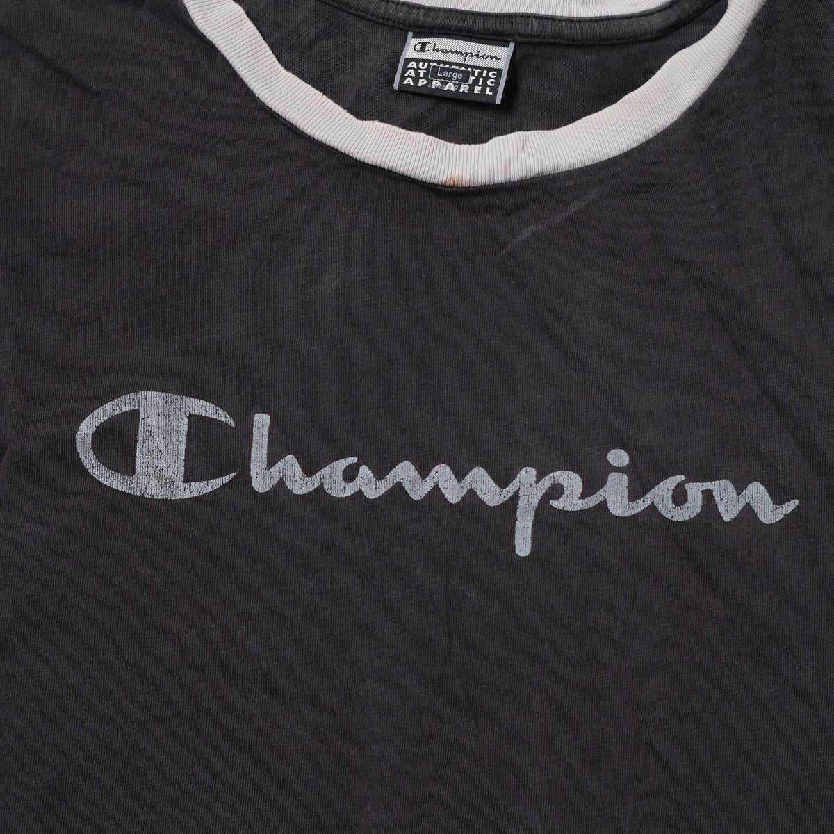 Vintage Champion Ringer T-Shirt Medium / Large | Double Double Vintage