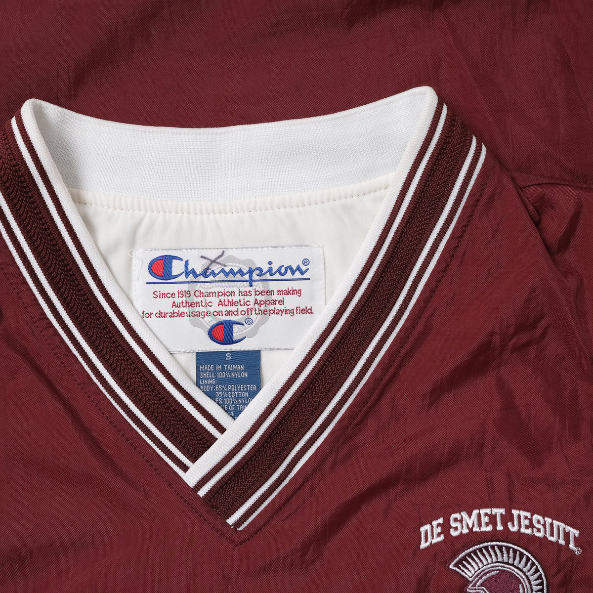 Vintage Champion V-Neck Windbreaker Small | Double Double Vintage