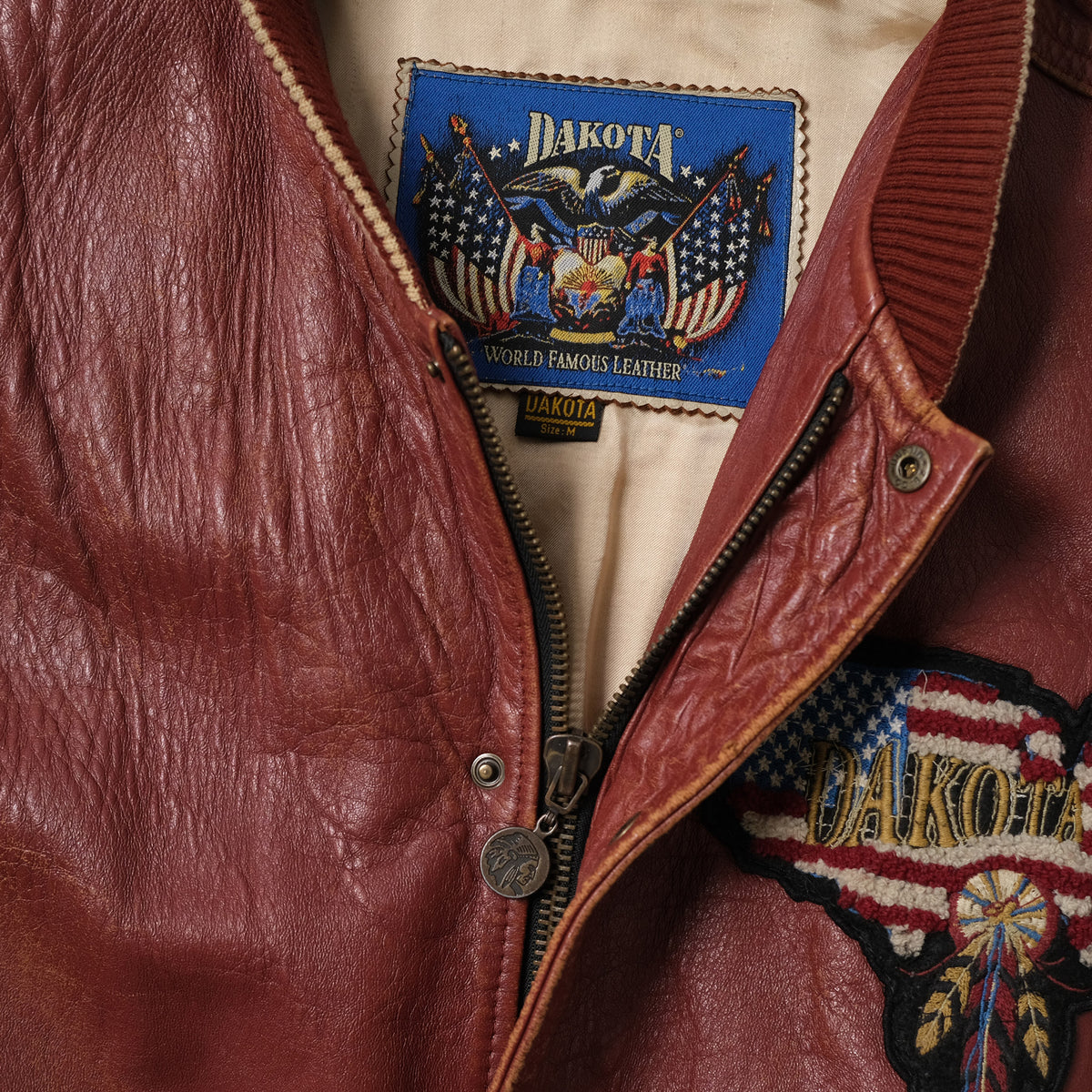 Vintage Dakota American Spirit Leather Jacket Medium | Double Double ...