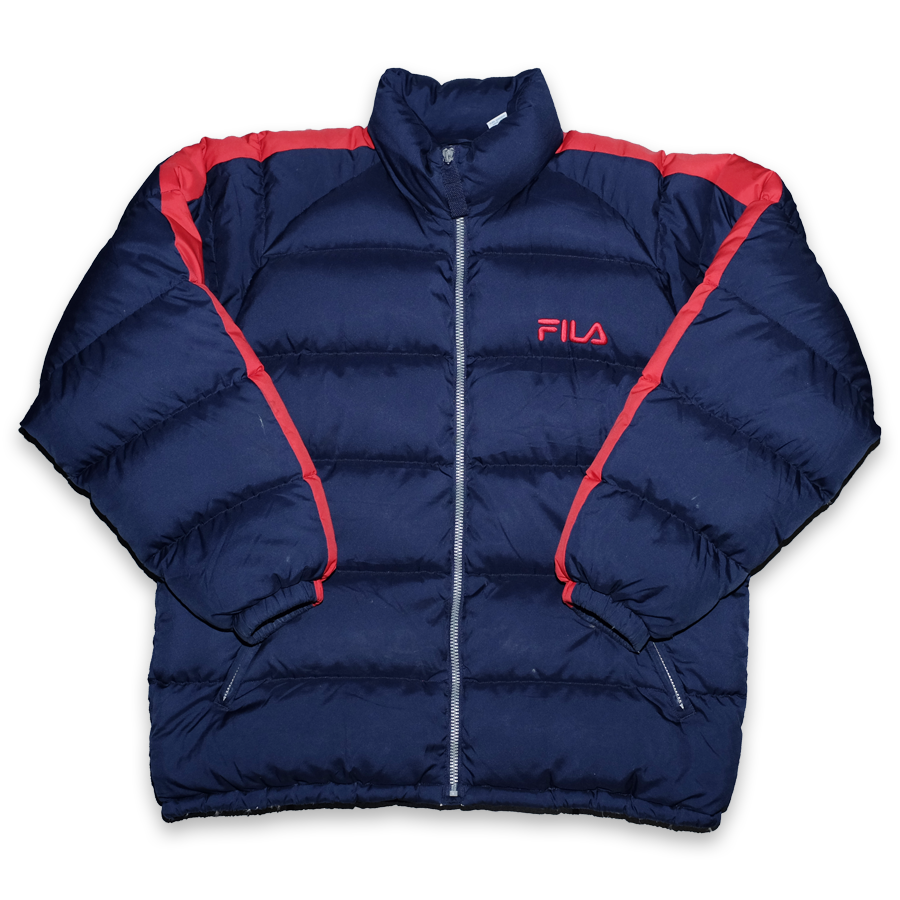 Vintage Fila Puffer Jacket Large | Double Double Vintage