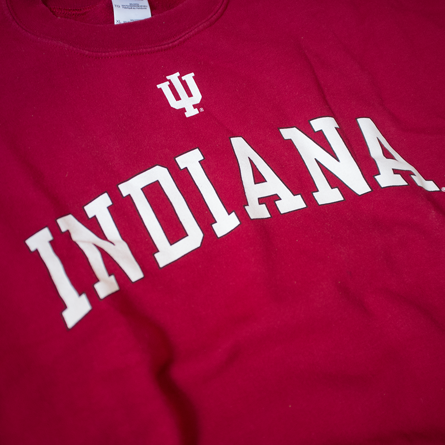 Indiana College Crewneck Large / XLarge | Double Double Vintage